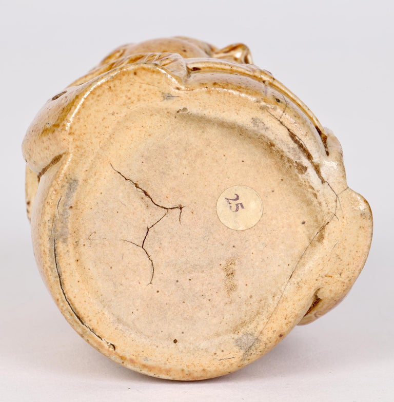 Brampton Rare Salt Glazed Stoneware Character Modelled Container For ...