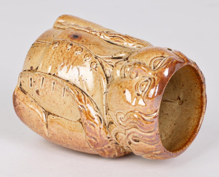Brampton Rare Salt Glazed Stoneware Character Modelled Container For ...