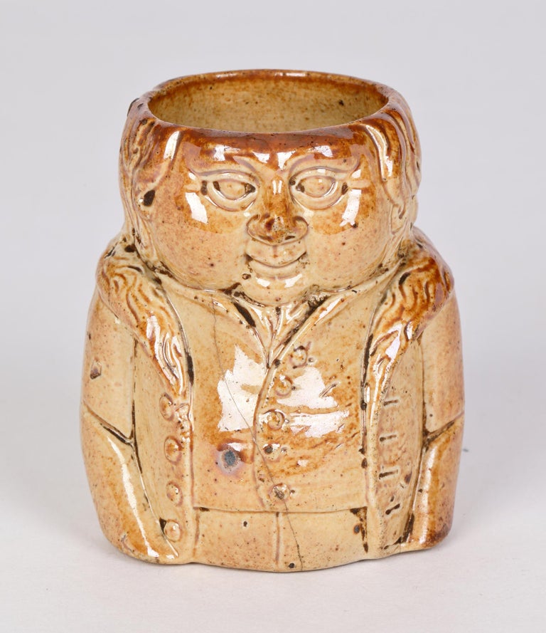 Brampton Rare Salt Glazed Stoneware Character Modelled Container For ...