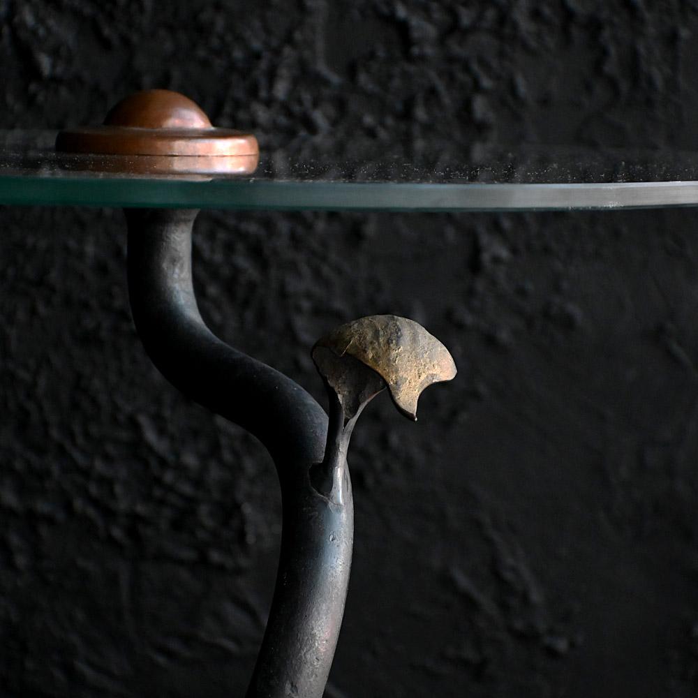 Branch form wrought iron side table For Sale at 1stDibs