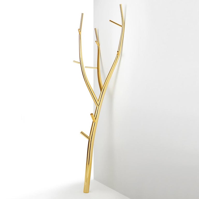Branch Gold 24-Karat Coat Rack in Gold or White or Oxidized Finish For ...