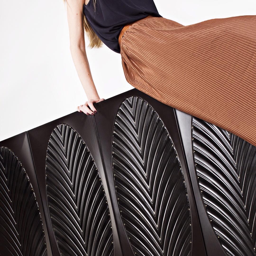 Branches Brass Cabinet Signed by Ivan Basov For Sale at 1stDibs