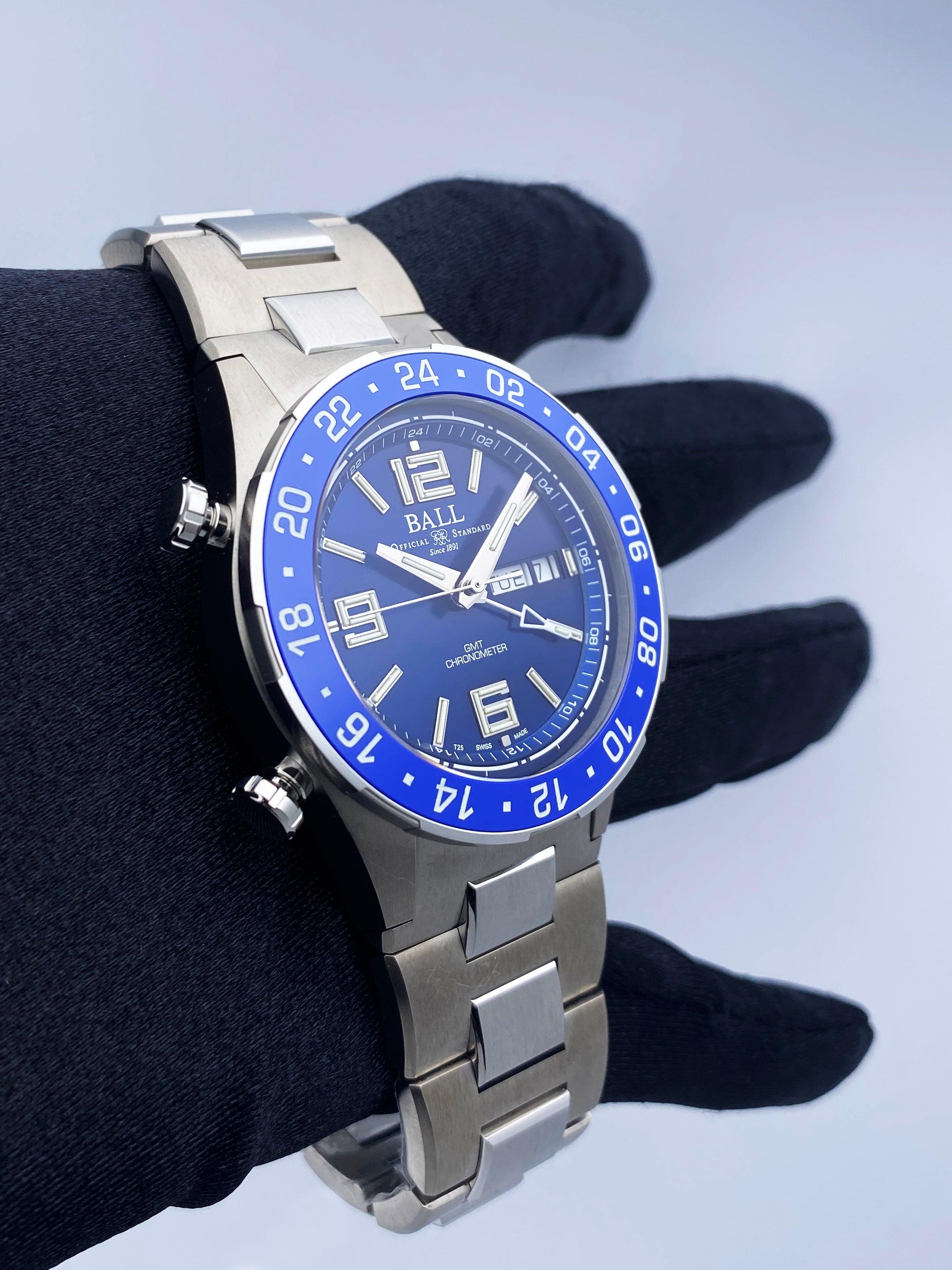 Brand New Ball Roadmaster Marine GMT Mens Watch Box Papers For Sale at ...
