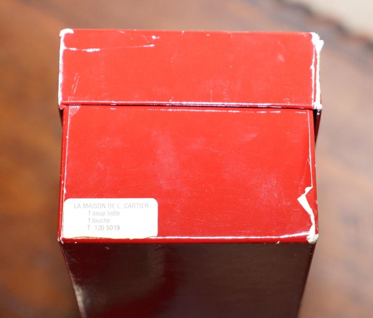 Brand New and Boxed Large Cartier Solid Sterling Silver and Gold Soup ...