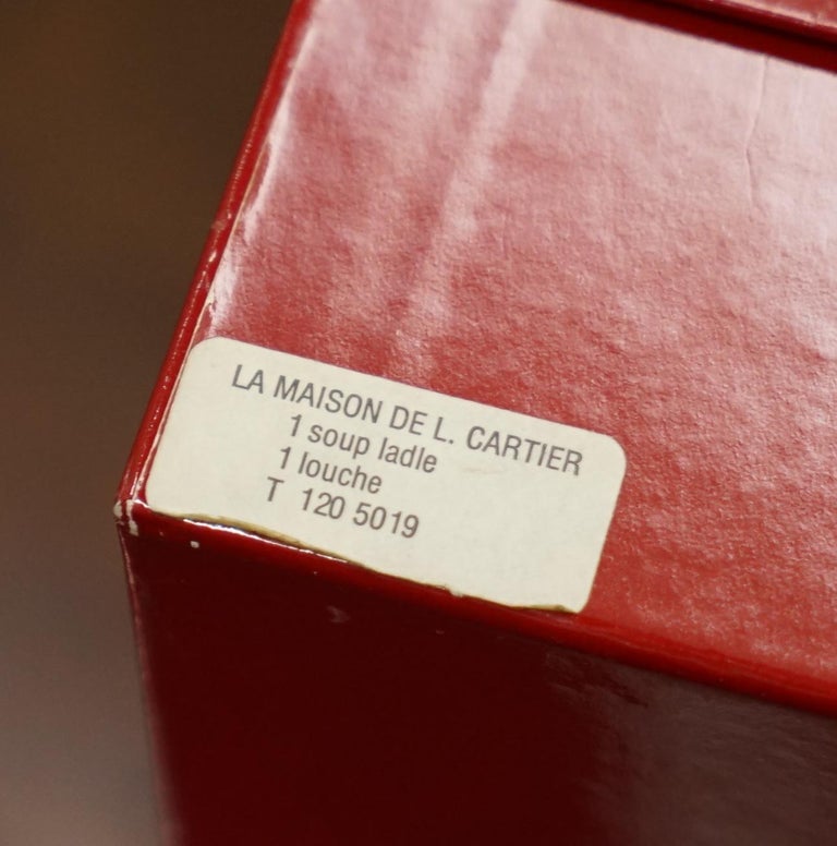 Brand New and Boxed Large Cartier Solid Sterling Silver and Gold Soup ...