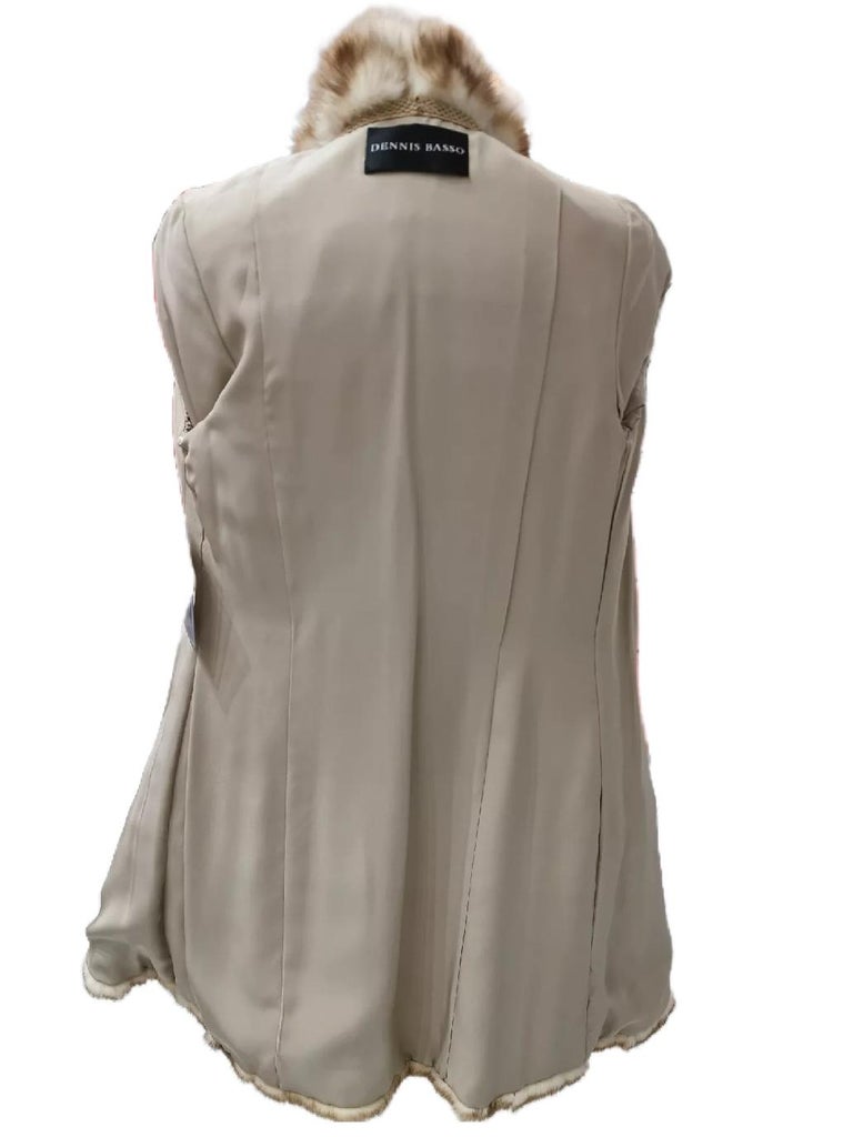 Brand New Dennis Basso Ermine Sable Fur Coat (Size 6-8/S) For Sale at ...