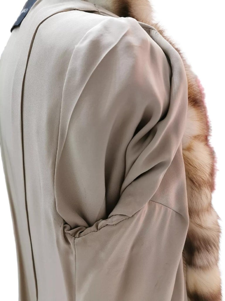 Brand New Dennis Basso Ermine Sable Fur Coat (Size 6-8/S) For Sale at ...