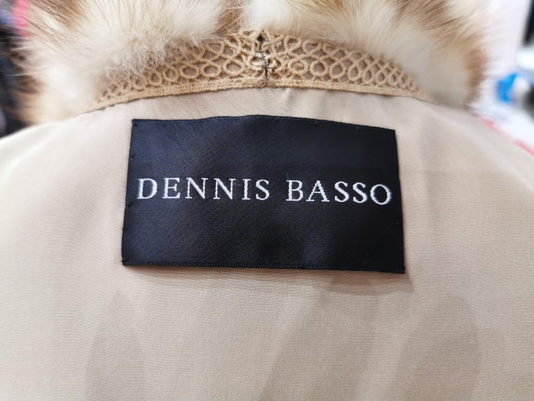 Brand New Dennis Basso Ermine Sable Fur Coat (Size 6-8/S) For Sale at ...