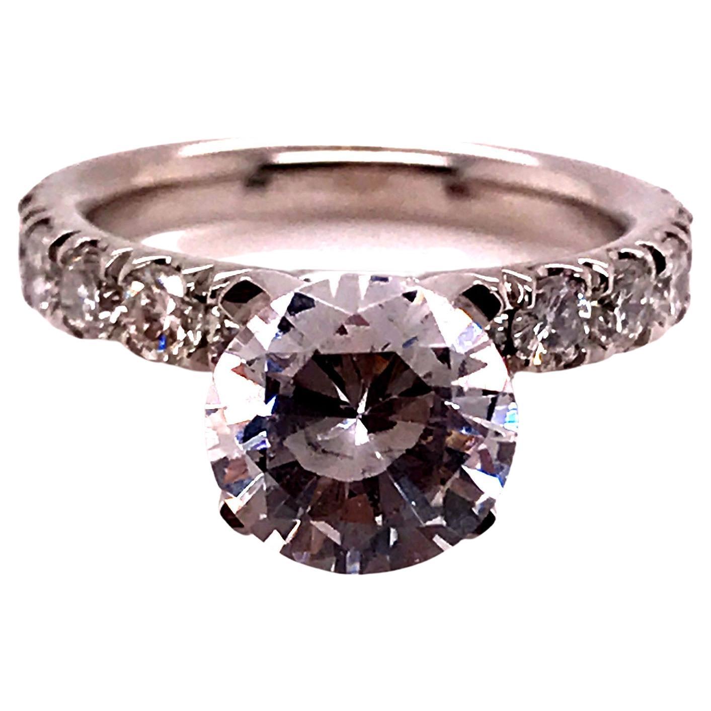 1.32ct Kite Shape Madagascar Sapphire Diamond 14K Gold Engagement Ring R6389 For Sale at 1stDibs