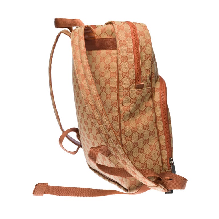 Brand New- Gucci GG NY Yankees Backpack in brown canvas at 1stDibs ...