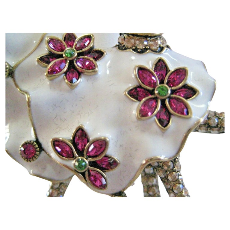 Brand New Heidi Daus Bella Donner Deer Crystal Accented and Enamel Pin ...