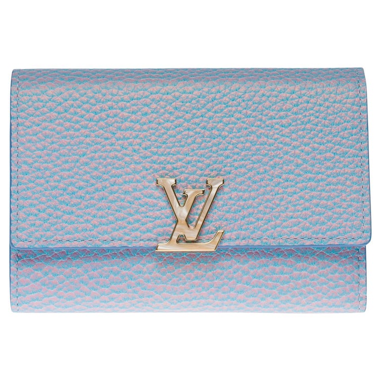Brand New LV Capucines Compact Wallet in lilac Taurillon leather For ...