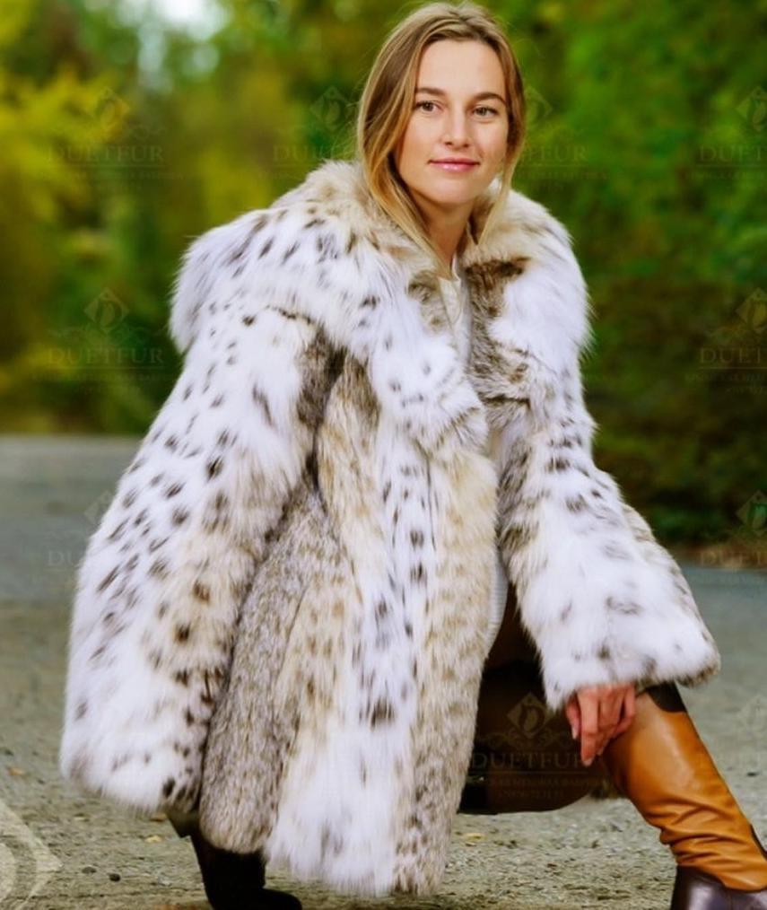 Brand new lynx fur coat size M For Sale at 1stDibs | lynx fur jacket ...