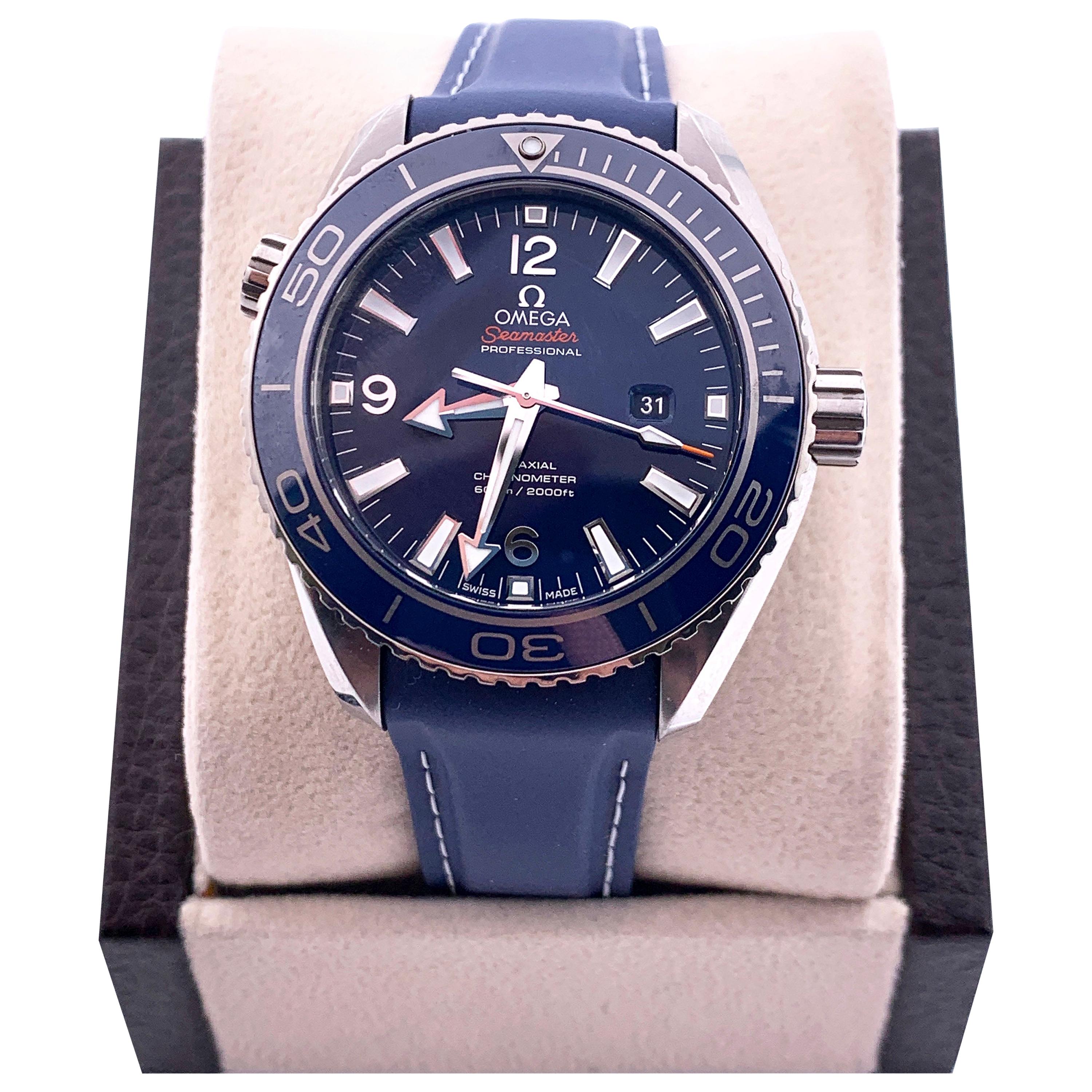Omega Planet Ocean Co-Axial Titanium Watch 232.90.46.51.03.001 Card at ...