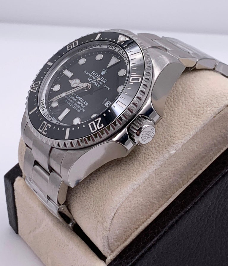 Rolex Seadweller 126660 Black Dial Bezel Stainless Box Papers For Sale ...