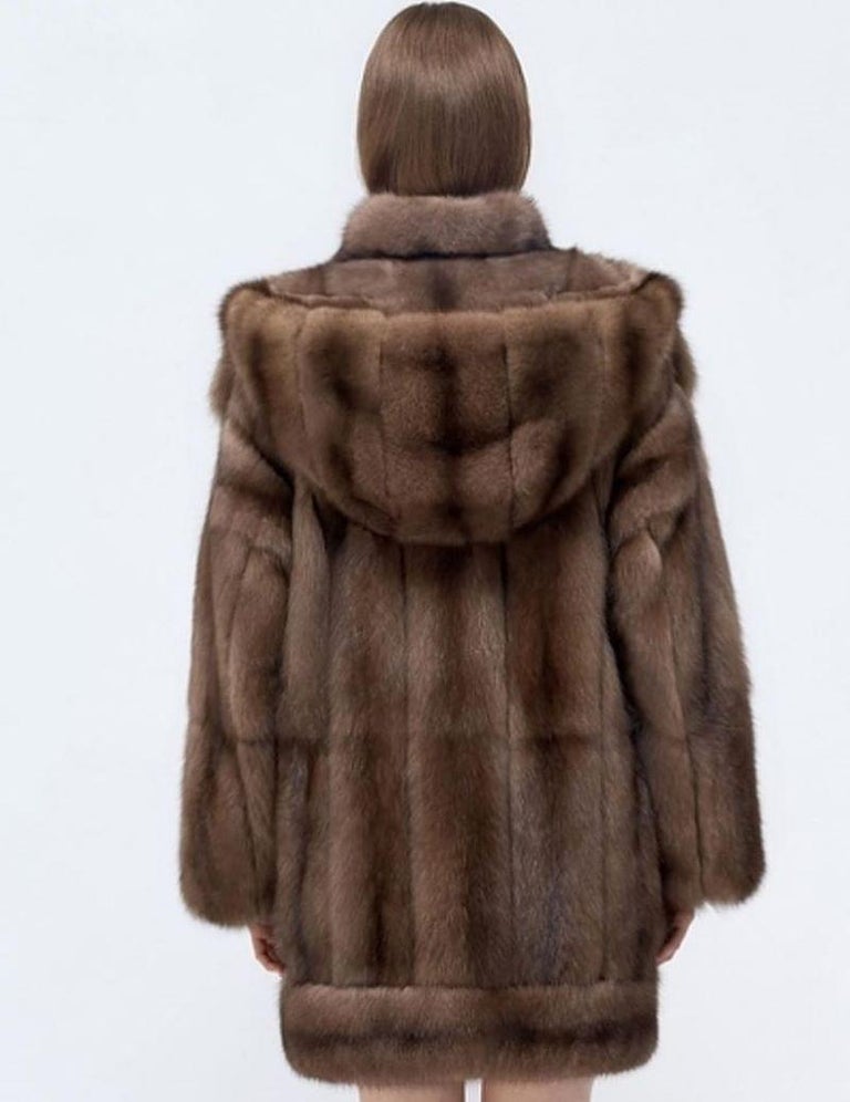 Brand new sable fur coat size M For Sale at 1stDibs | sable fur price