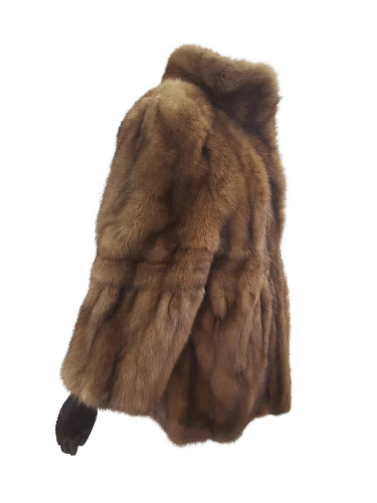 Brand New Sable Fur Coat (Size 20-22 XXL) For Sale at 1stDibs