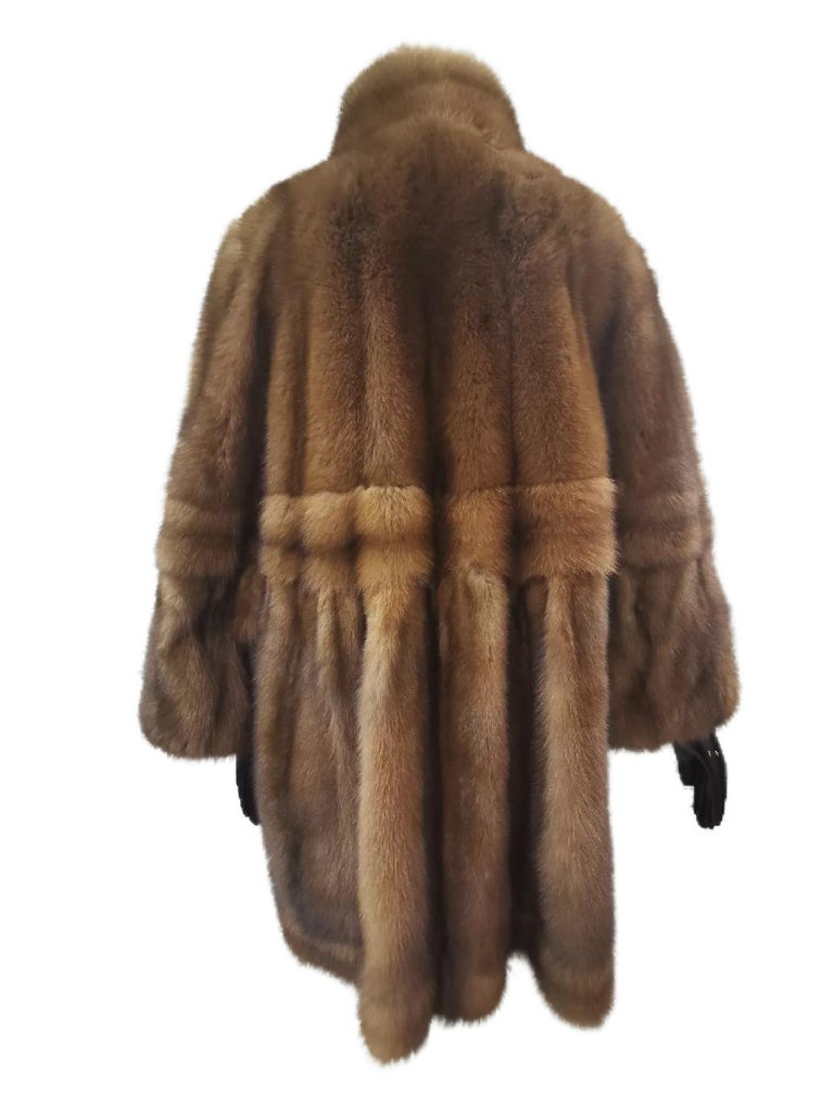 Brand New Sable Fur Coat (Size 20-22 XXL) For Sale at 1stDibs