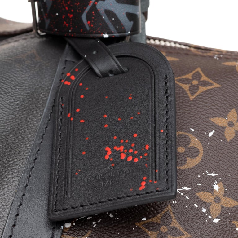 Brand new SuperBag "Superman" Louis Vuitton Keepall 55 Macassar strap ...