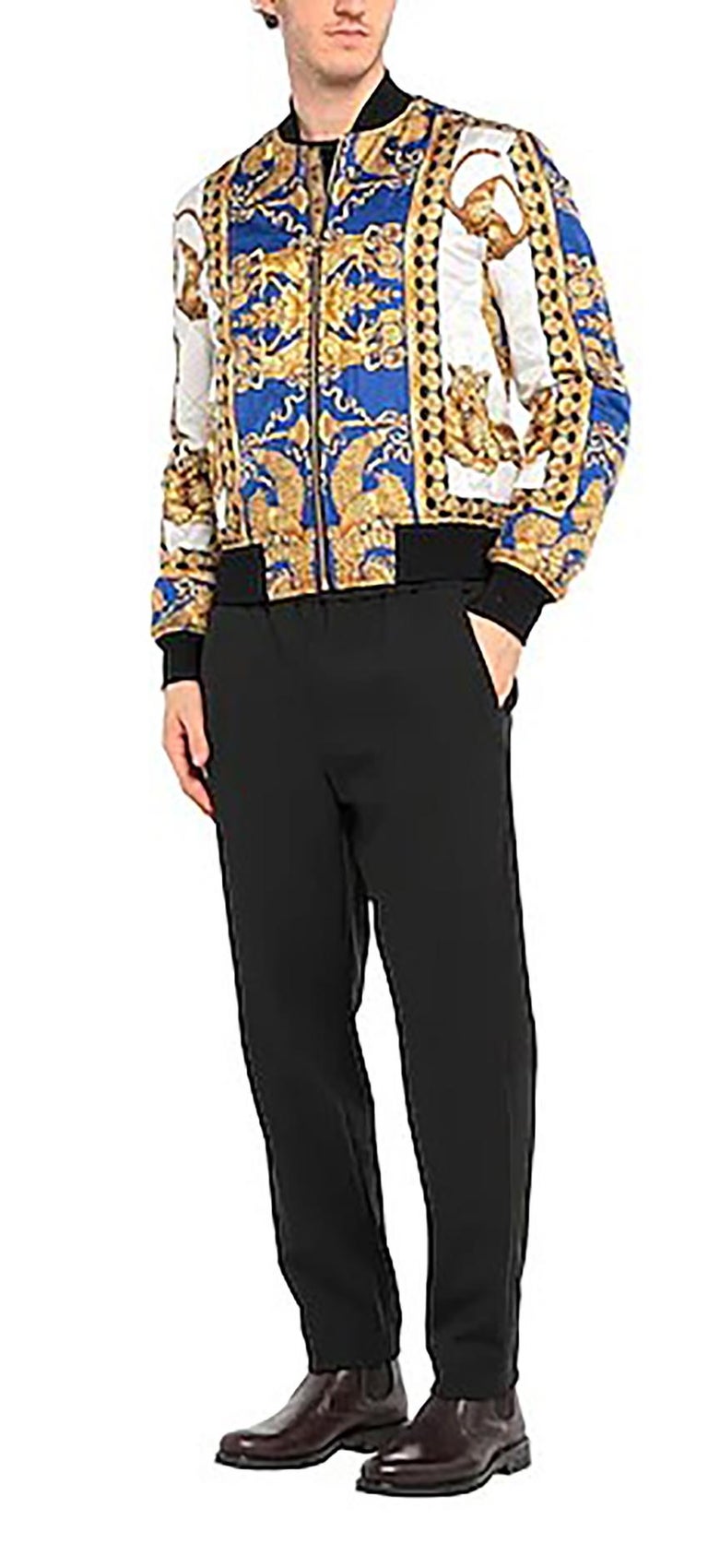 Brand NEW VERSACE BOMBER JACKET For Sale at 1stDibs