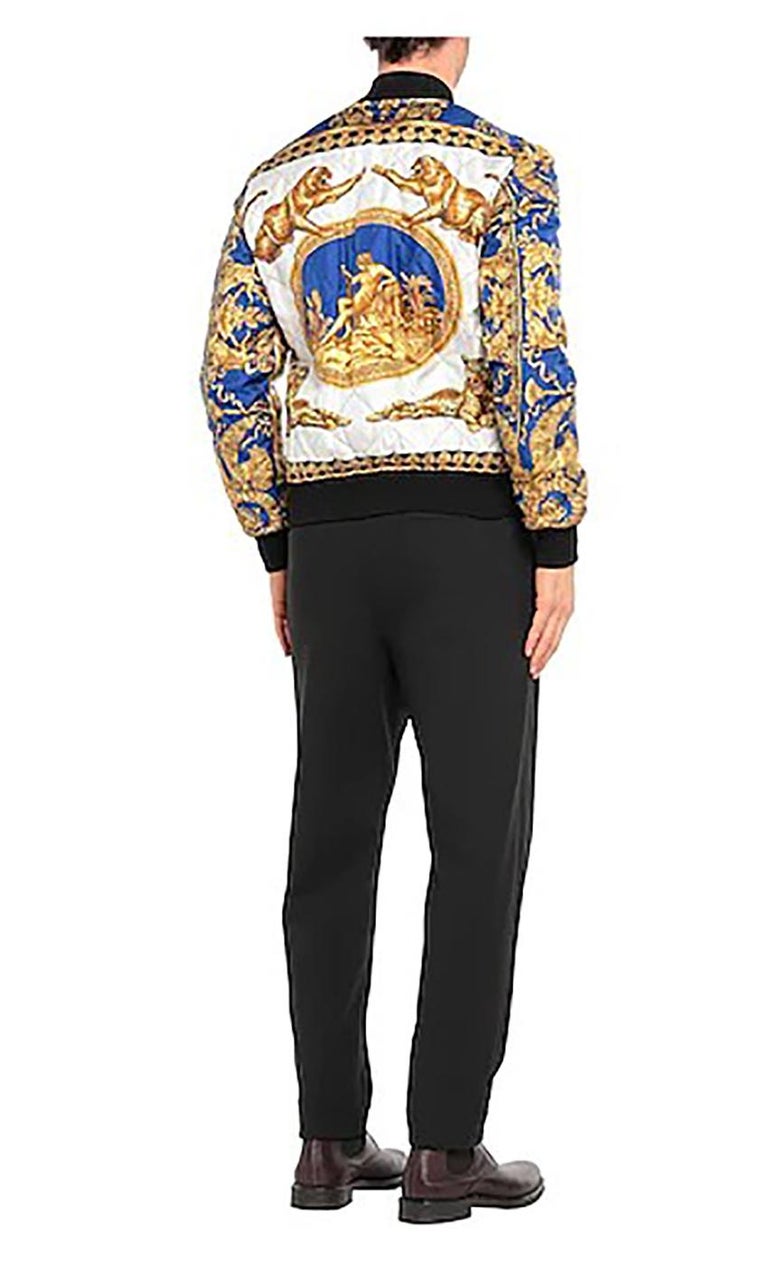 Brand NEW VERSACE BOMBER JACKET For Sale at 1stDibs