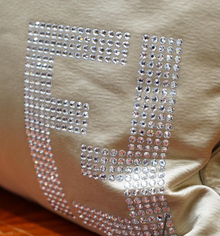 Brand New with Tags Fendi Swarovski Crystal Casa Italy Sofa Cushion ...