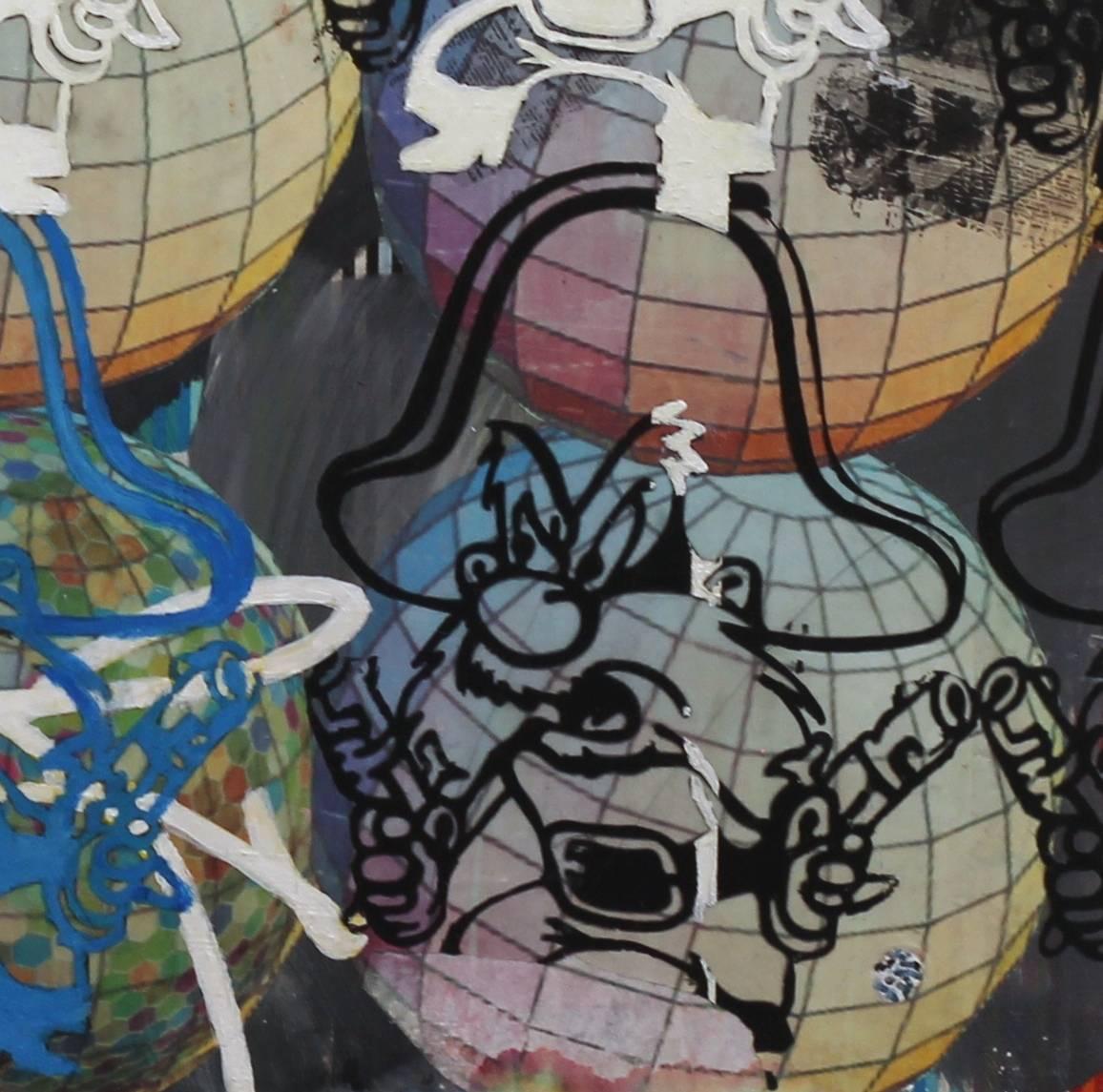 Brandon Neher - Yosemite Sam / Stripes - Mixed Media Abstract Original ...