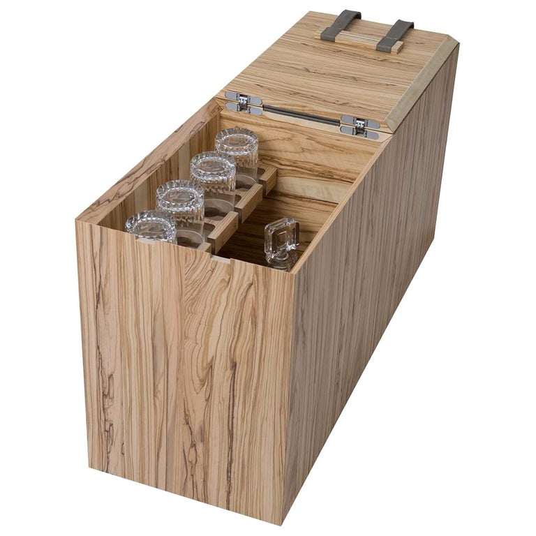Brandy Olive-Wood Bottle-Holder Table For Sale at 1stDibs | brandy side ...