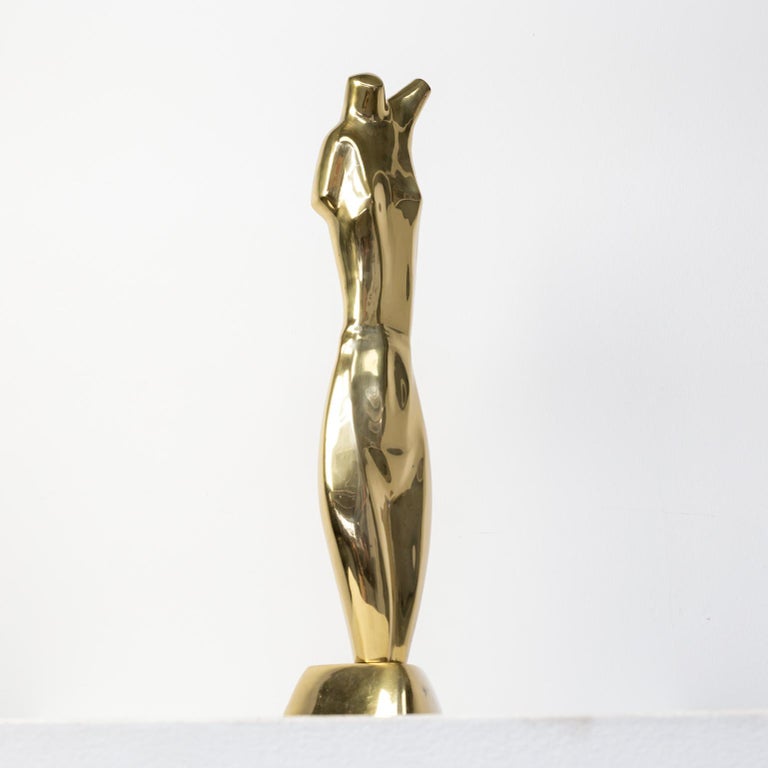 Brass Abstract Venus Sculpture by Carbonell For Sale at 1stDibs