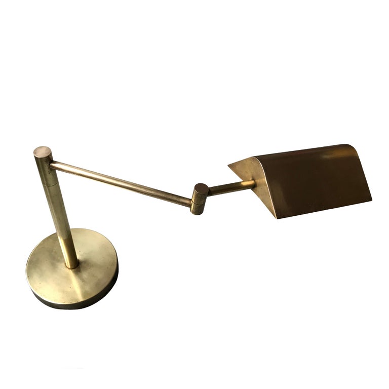 Brass Adjustable Table Lamp For Sale at 1stDibs