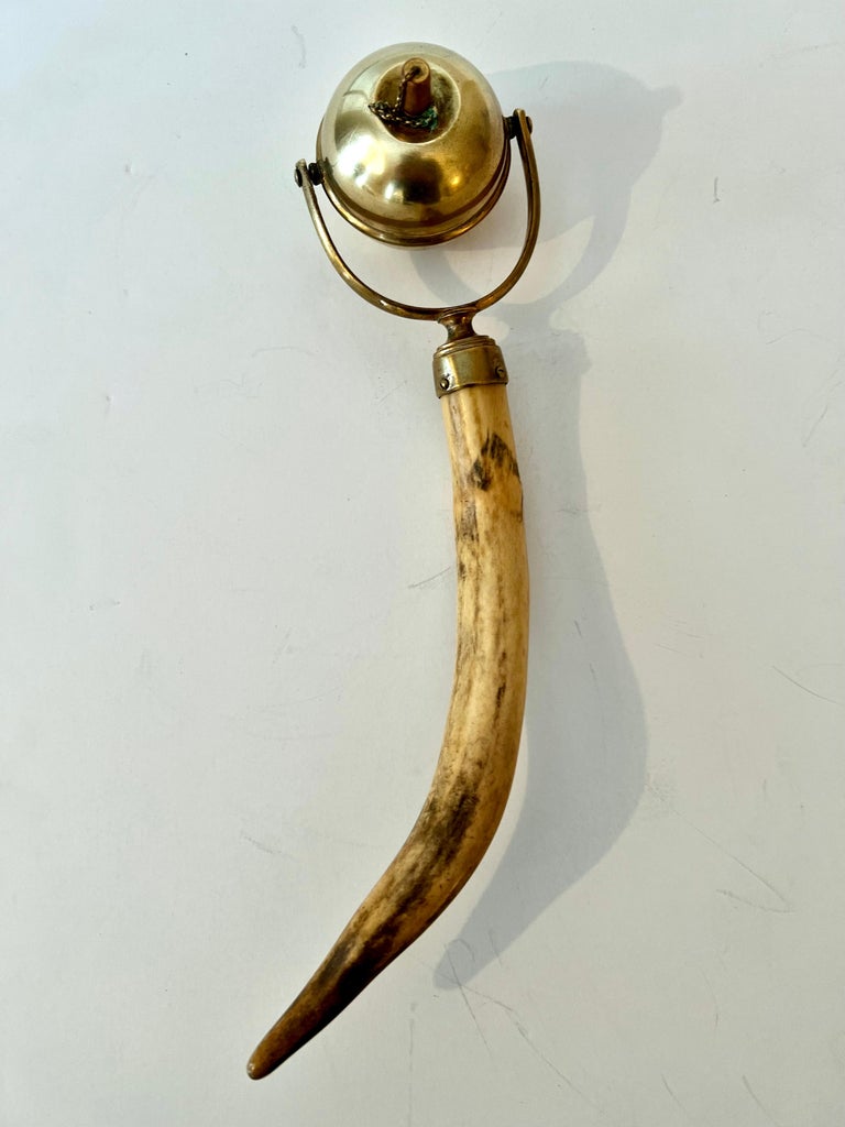 Brass and Bone Cigar Lighter For Sale at 1stDibs