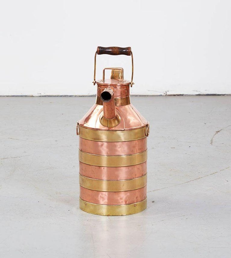 Brass and Copper Milk Can For Sale at 1stDibs