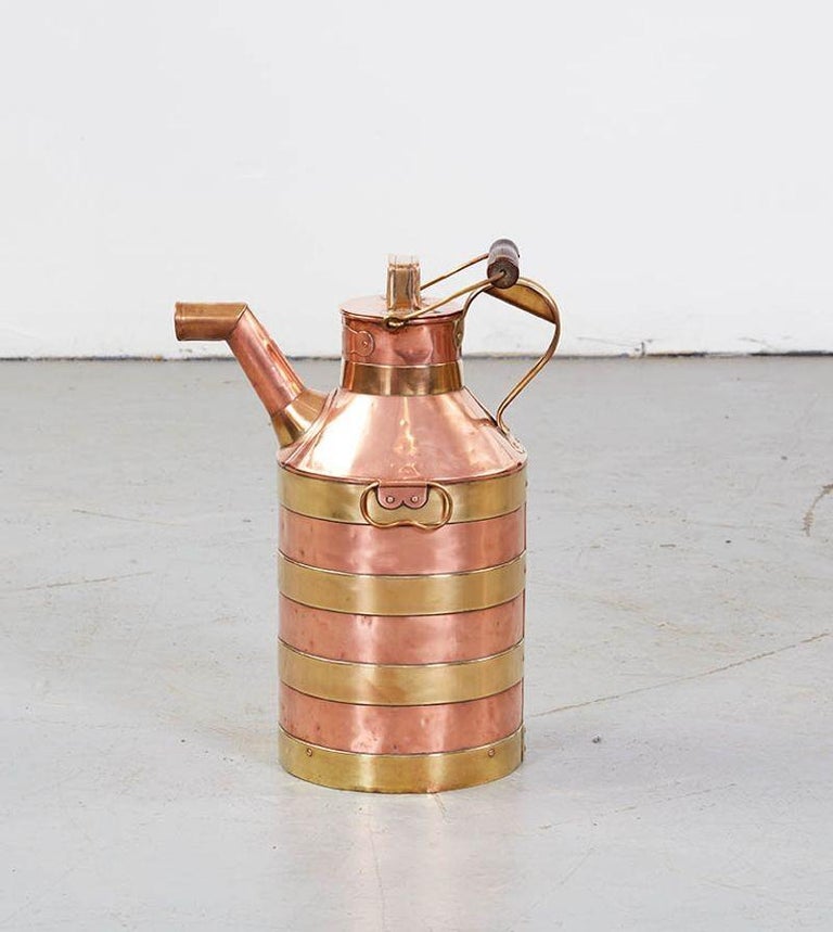 Brass and Copper Milk Can For Sale at 1stDibs