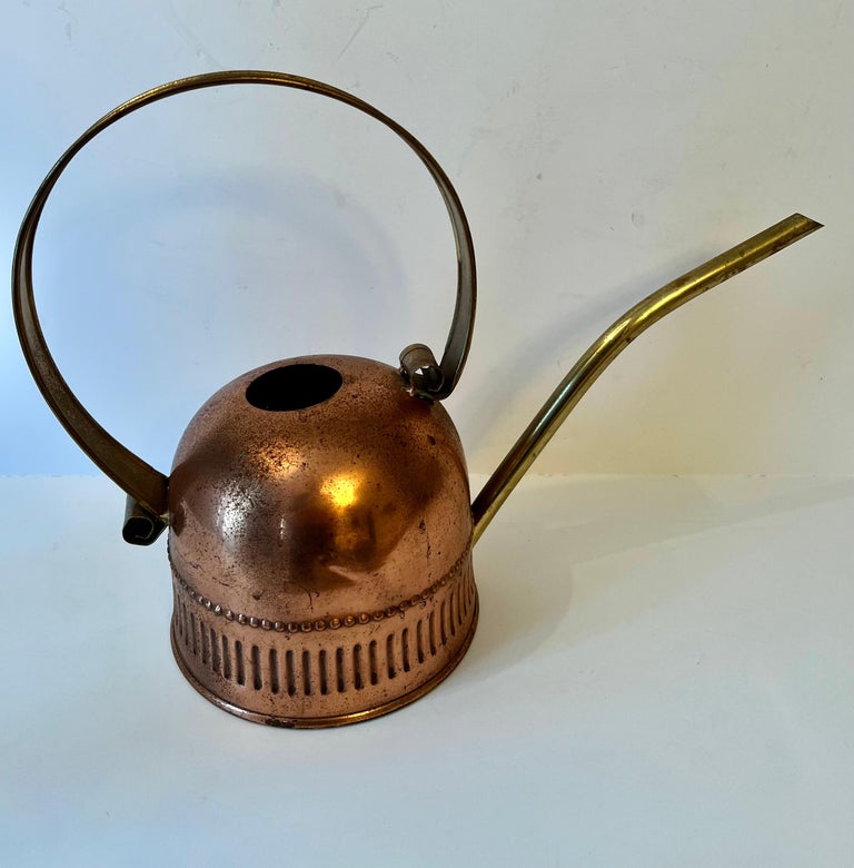 Brass and Copper Watering Can For Sale at 1stDibs