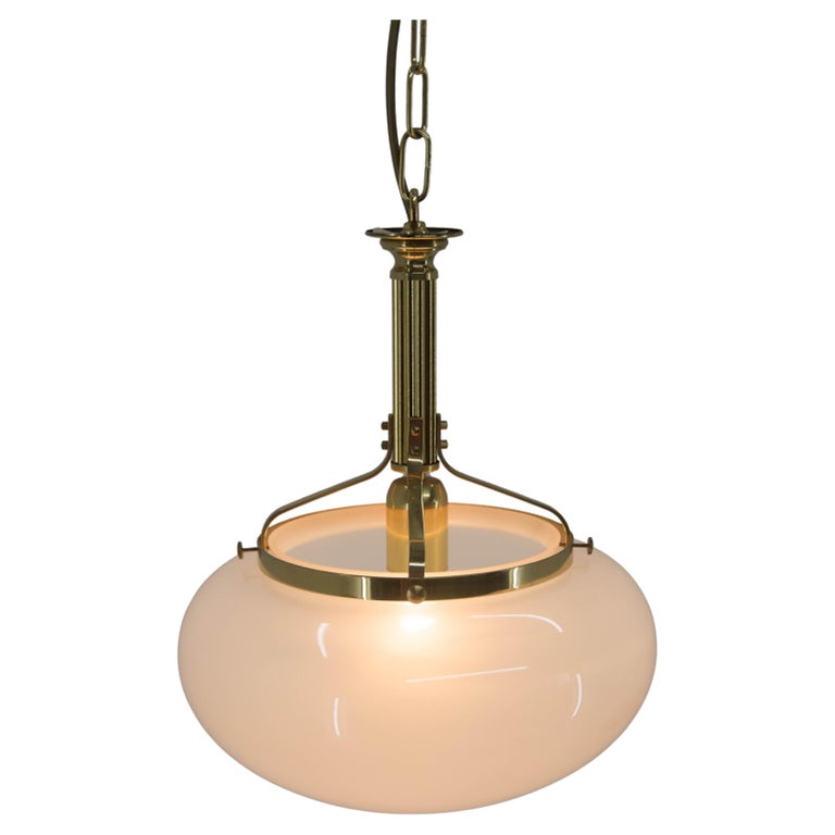 Brass and Glass Pendant, 2000s, Up to 10 Items For Sale at 1stDibs