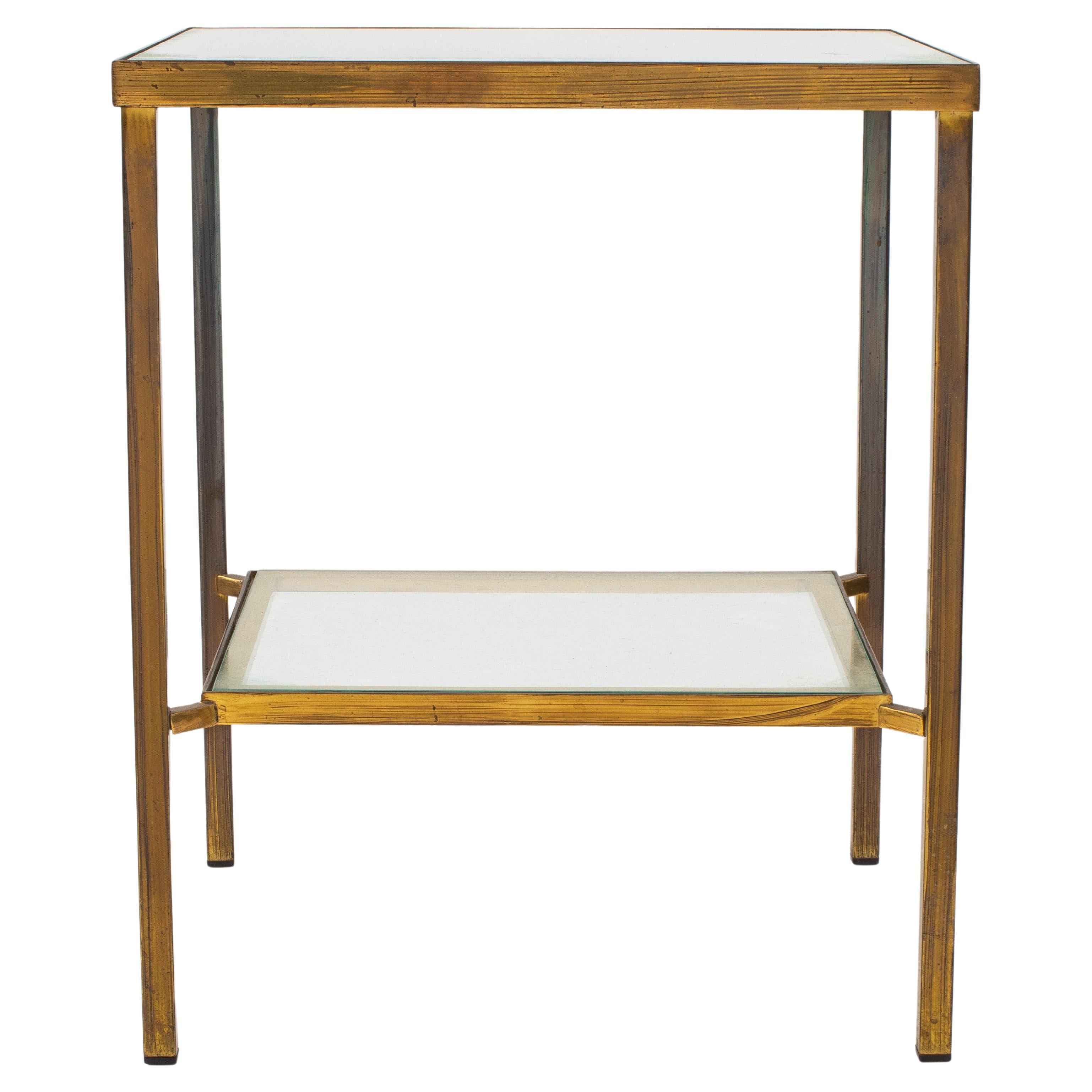 Erwin Lambeth Brass Side Table at 1stDibs