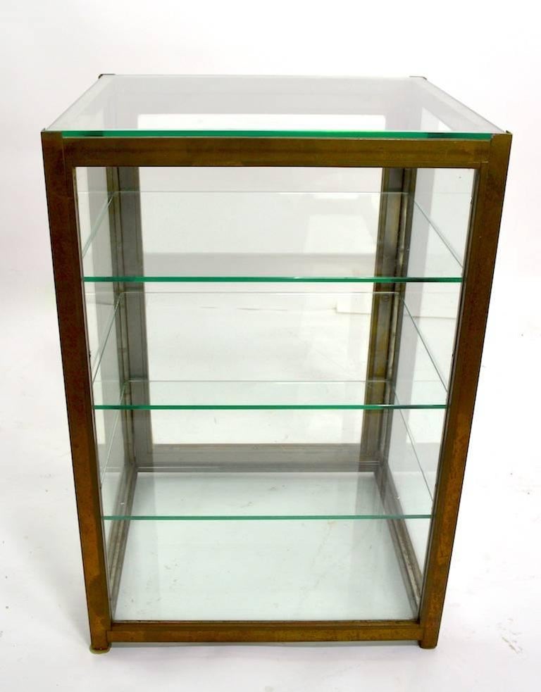 Brass and Glass Specimen Display Showcase at 1stDibs