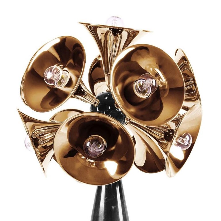 Brass and Gold Plated Table Lamp For Sale at 1stDibs