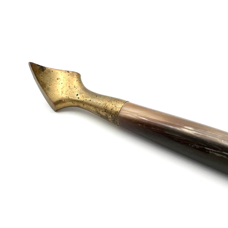 Brass and Horn Cactus Gardening Tool by Aubock, 1950s For Sale at 1stDibs