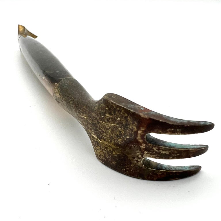 Brass and Horn Cactus Gardening Tool by Aubock, 1950s For Sale at 1stDibs