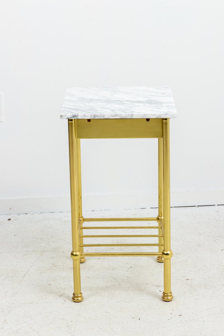 Brass and Marble Side Tables For Sale at 1stDibs | marble brass side table