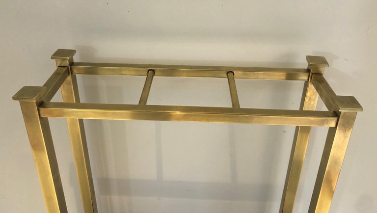 Brass and Metal Magazine Rack at 1stDibs