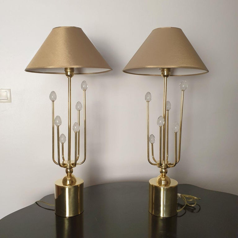 Mid-Century Modern Italian table lamps, Sciolari Style, a Pair For Sale ...