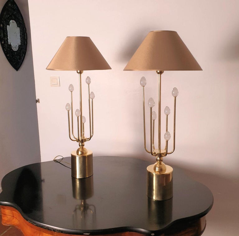 Mid-Century Modern Italian table lamps, Sciolari Style, a Pair For Sale ...