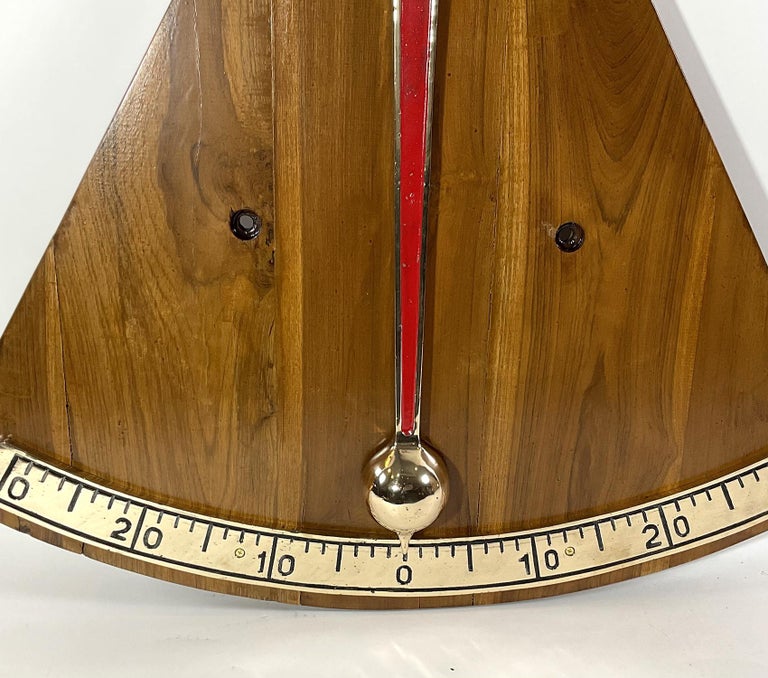 Brass and Teak Ships Inclinometer For Sale at 1stDibs | ship inclinometer