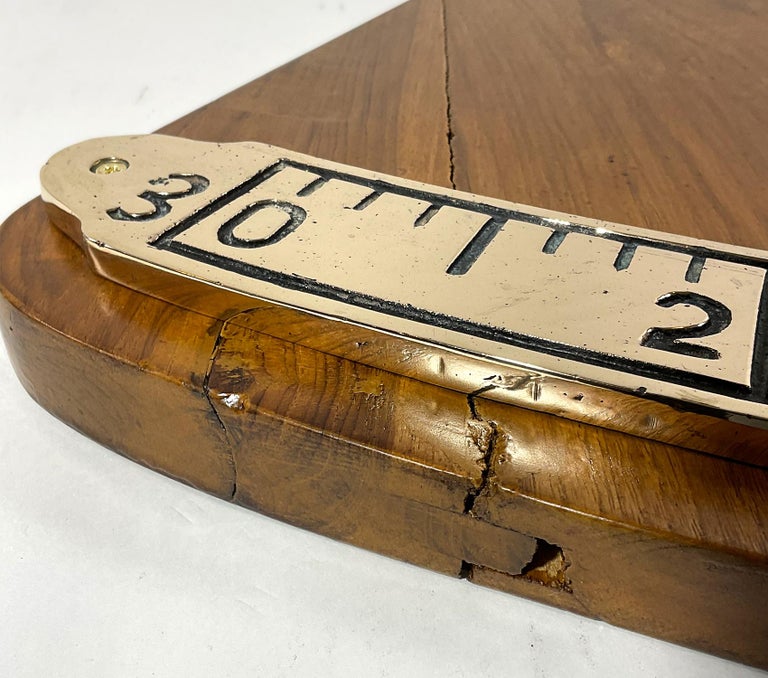 Brass and Teak Ships Inclinometer For Sale at 1stDibs | ship inclinometer