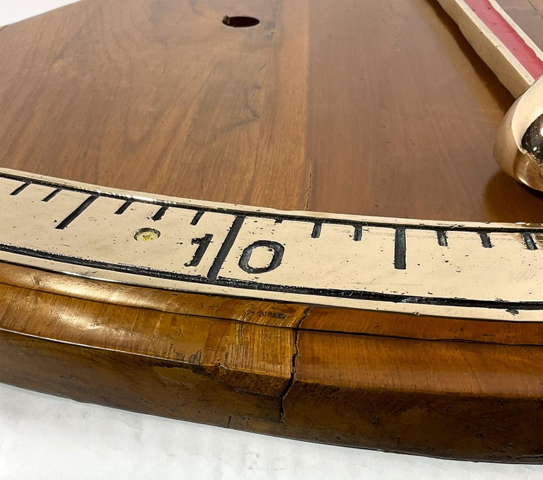 Brass and Teak Ships Inclinometer For Sale at 1stDibs | ship inclinometer