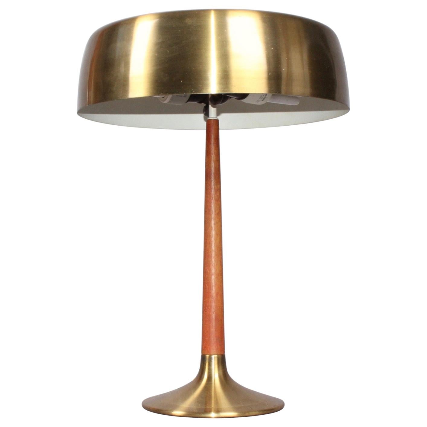 Tile and Teak Table Lamp Designed by Harris Strong For Sale at 1stDibs