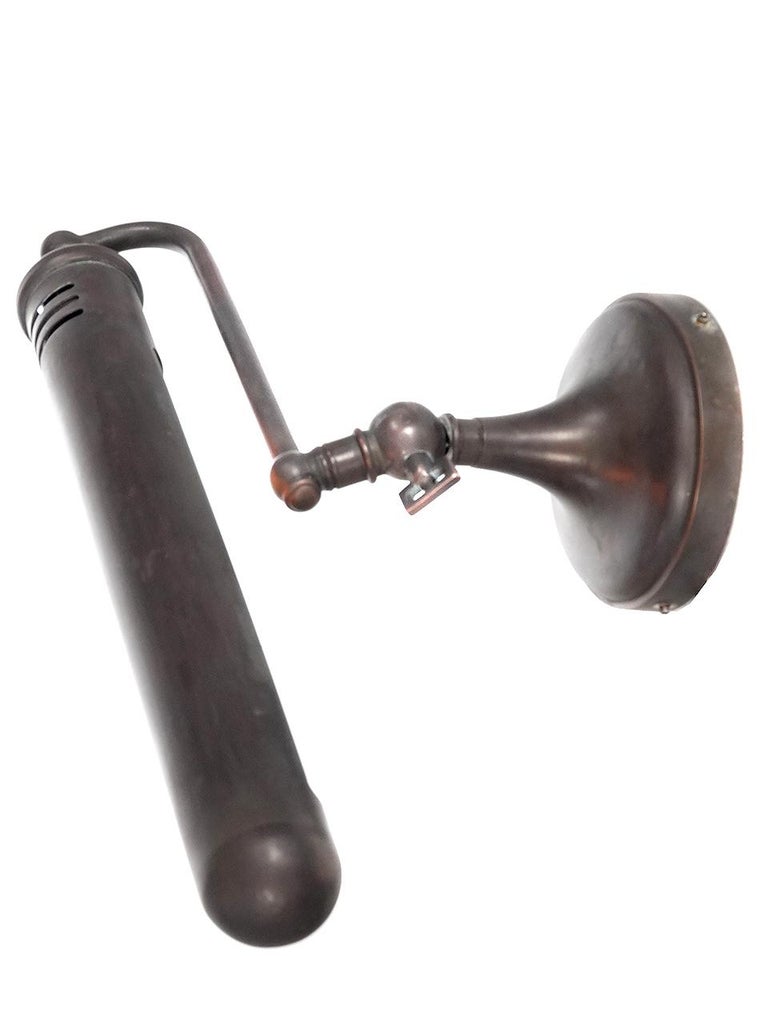 Brass Articulated Tube Sconce, Picture Light For Sale at 1stDibs