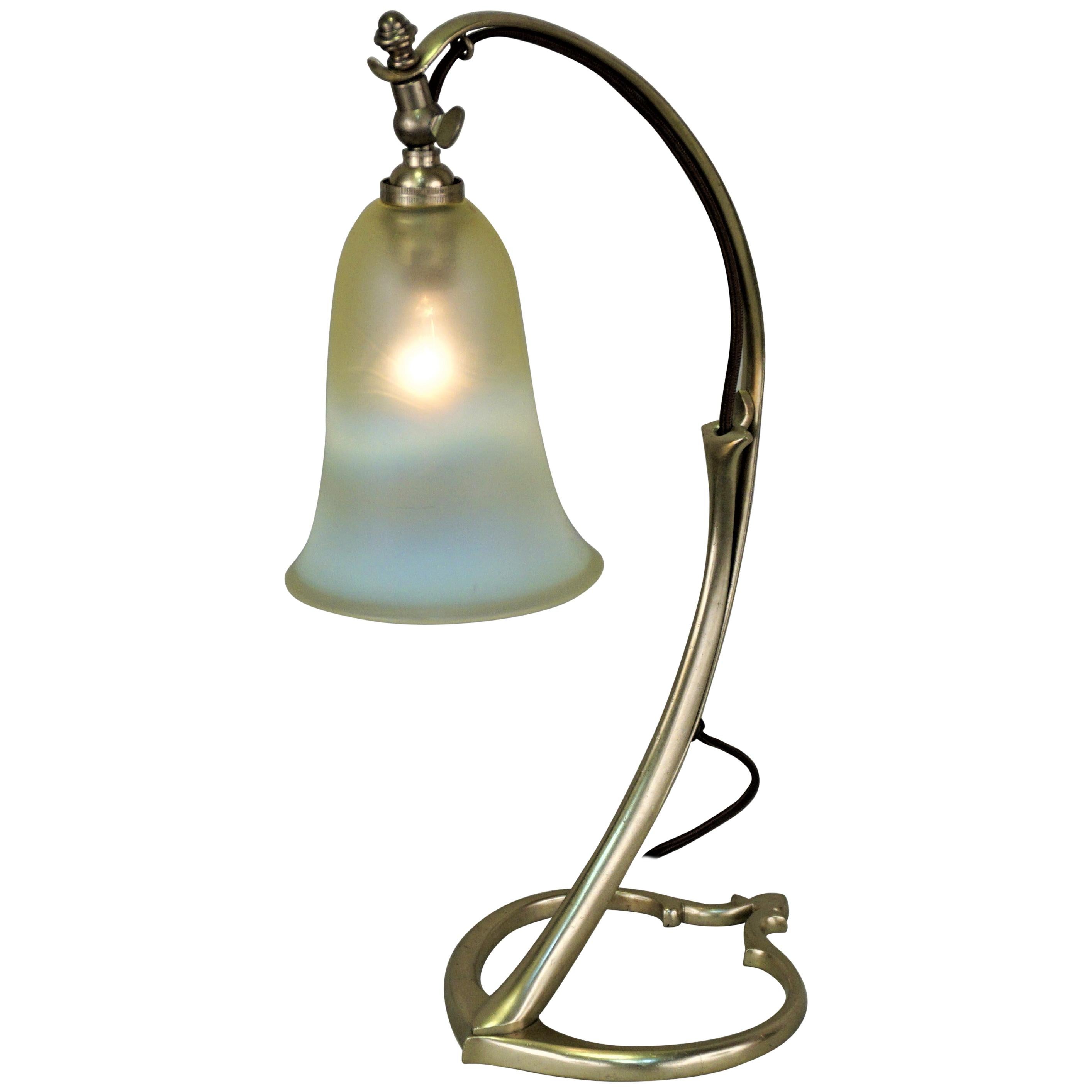 Bronze Arts and Crafts Table Lamp with Mica Inserts by Silver Crest For ...